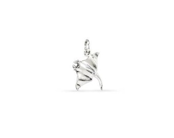 Manta Ray Charm 038-Fits Pandora Charm Bracelets Manta Ray