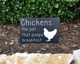 Chicken poop sign | Etsy