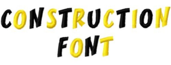 Construction Font 4 sizes