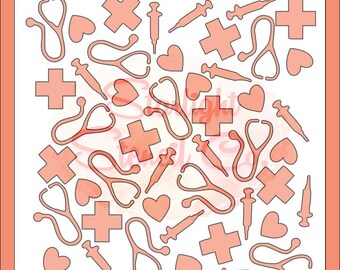 Nurse stencil | Etsy