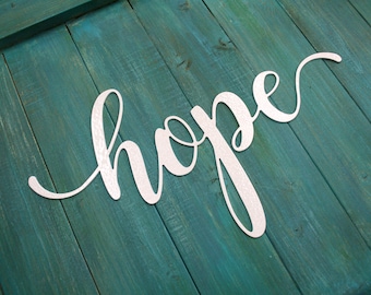 Hope sign | Etsy