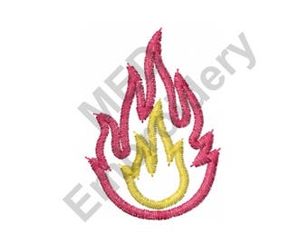 Flame embroidery | Etsy