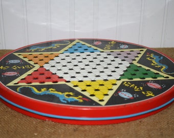 Two Player Chinese Checkers Board With Marbles