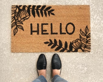 Hello doormat | Etsy