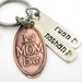 Mothers Day Gift Best Mom Ever KeyChain Hand Stamped