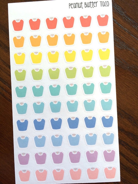 Scale Planner Stickers Weight Tracking Stickers Weight