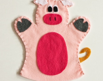 Pig puppet | Etsy