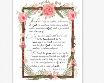 Romans 12 | Etsy
