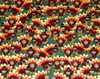Thanksgiving fabric | Etsy