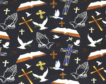 Christian fabric | Etsy