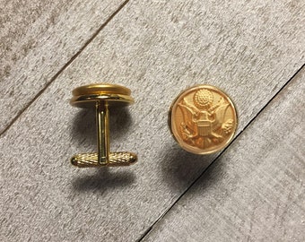 Army cufflinks | Etsy