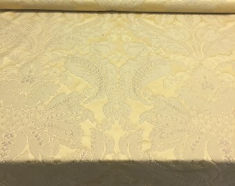 Gold damask fabric | Etsy