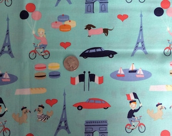 Paris fabric | Etsy