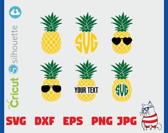 Pineapple silhouette | Etsy