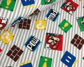 Super mario fabric | Etsy