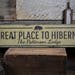 Lodge Wood Sign Hibernate Sign Custom Bear Gift Family
