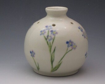 Porcelain Bud Vase pansy pot essential oil reed diffuser
