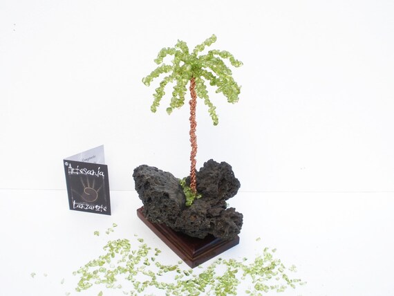 Natural Gemstone Peridot Olivine Canary Islands Palm Tree