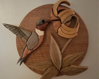 Wood intarsia | Etsy