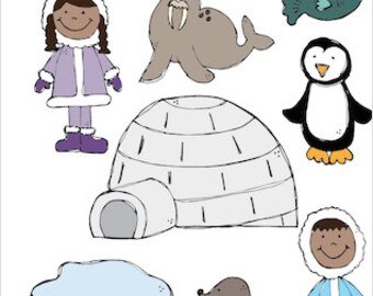 Eskimo clipart | Etsy