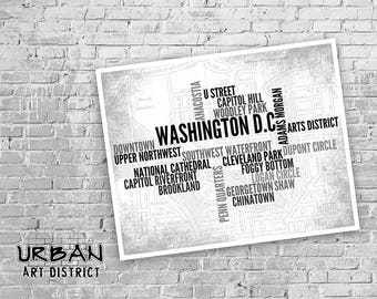 Washington dc word | Etsy