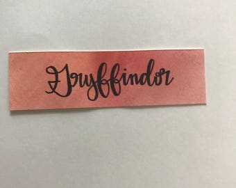 Calligraphy bookmark | Etsy