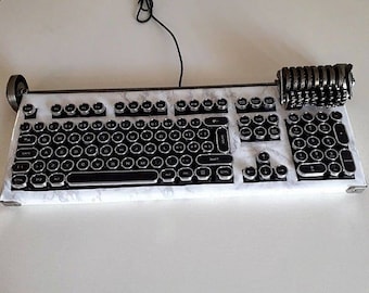Steampunk keyboard | Etsy