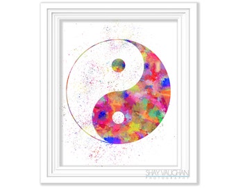 Yin yang painting | Etsy