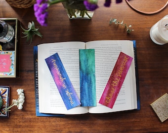 Calligraphy bookmark | Etsy