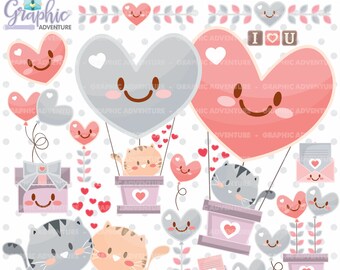 Valentine Unicorn Clipart. Valentine's day unicorn