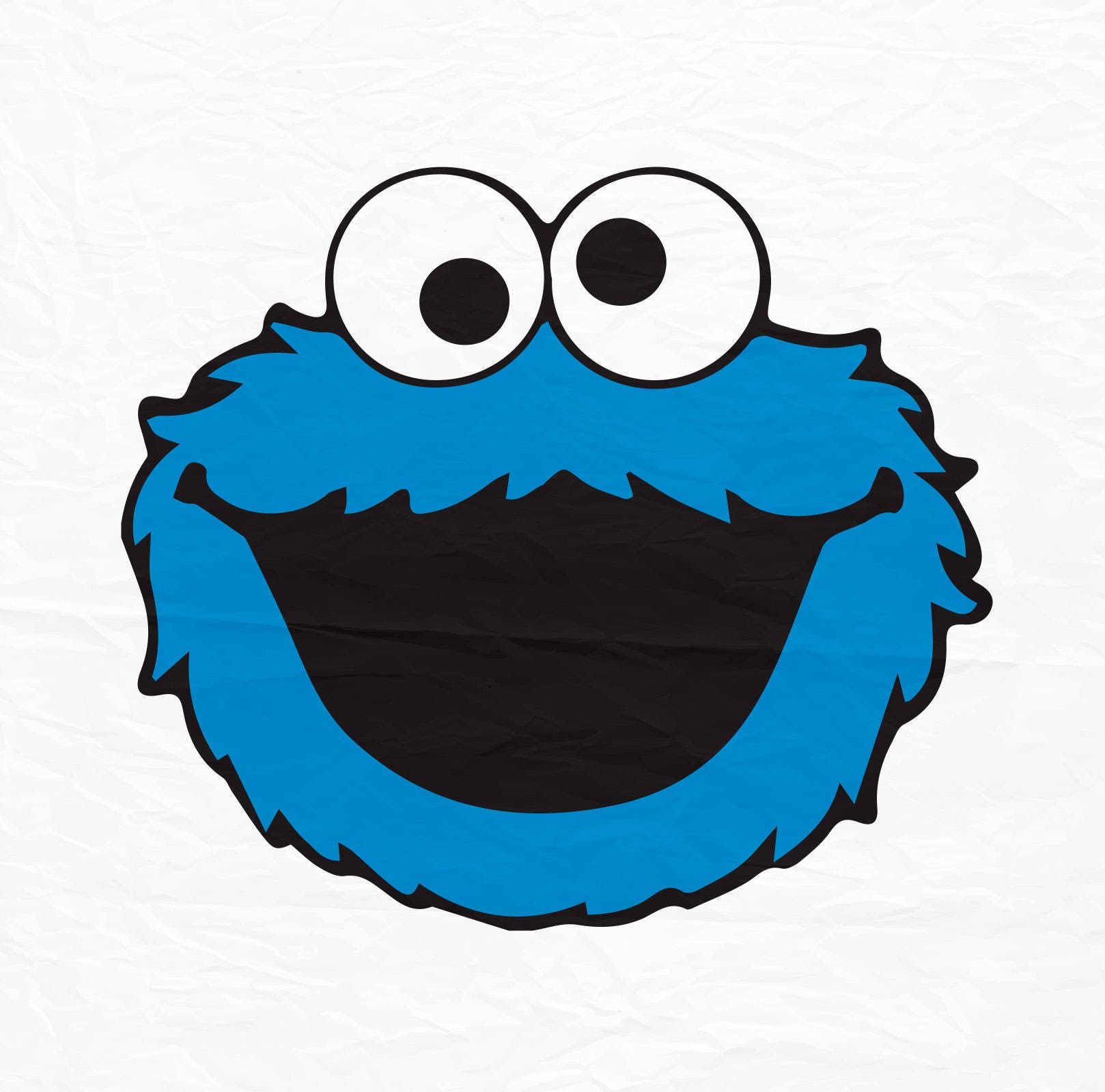 Cokkie Monster Svg Cookie Monster head Sesame Street