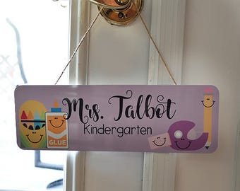 Teacher sign | Etsy