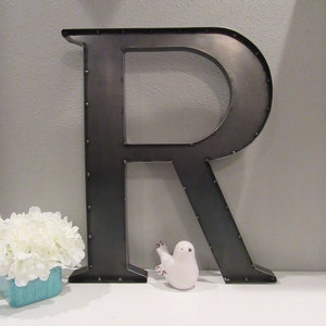 Metal letter r | Etsy