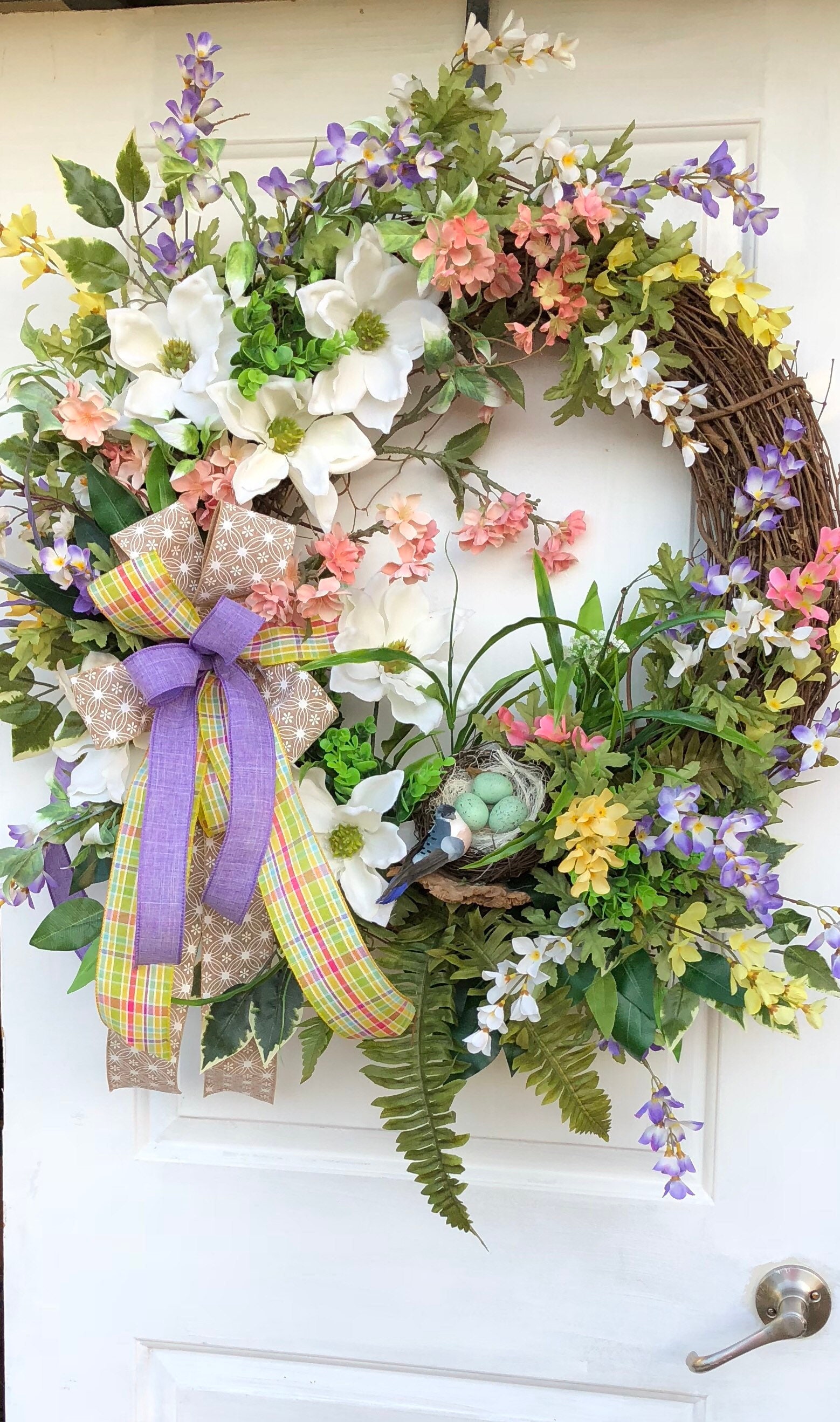 Spring Wreath Grapevine Wreath Magnolia Wreath Sassy Doors Wreath spring-wreath-grapevine-wreath-magnolia-wreath-sassy-doors-wreath