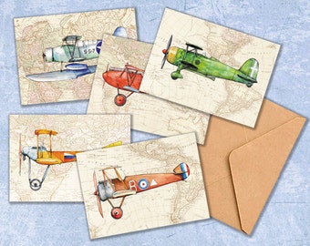 Airplane card | Etsy