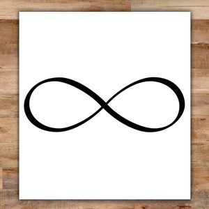 Infinity decal | Etsy