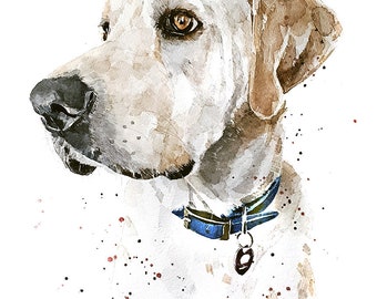 Labrador art | Etsy