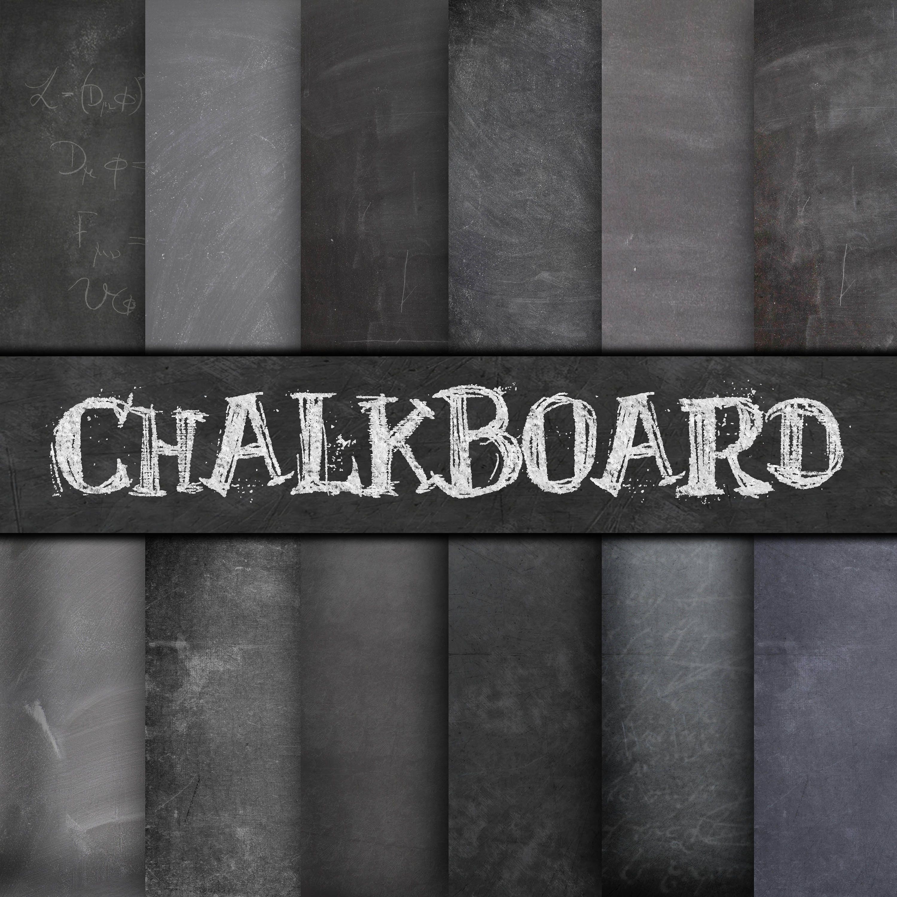 Chalkboard Digital Paper Blackboard Backgrounds