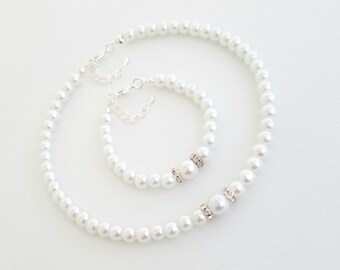 Baby pearl necklace | Etsy