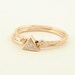 Triangle Diamond Ring Trillion Engagement Diamond Ring With