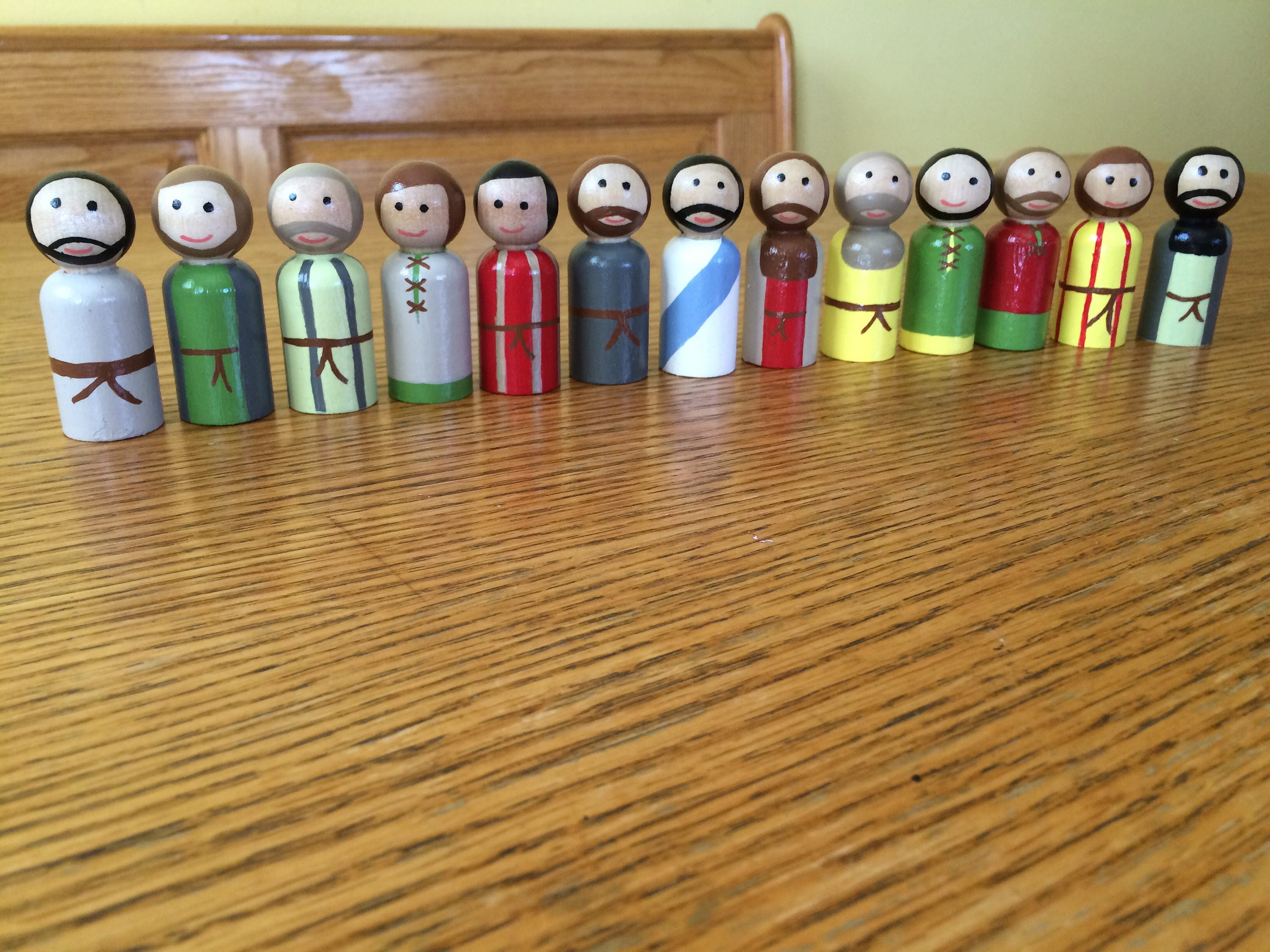 Jesus and 12 apostles