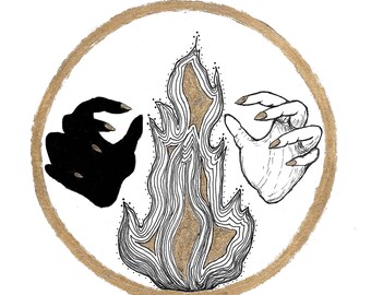 Ink art print | Etsy