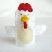 Hen hen puppet hen finger puppet hen felt puppet chicken