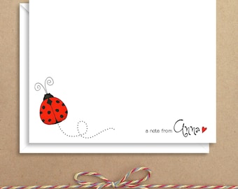 Ladybug Thank You Cards Thank You Notes Ladybugs Lady Bug