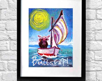 Bull art | Etsy