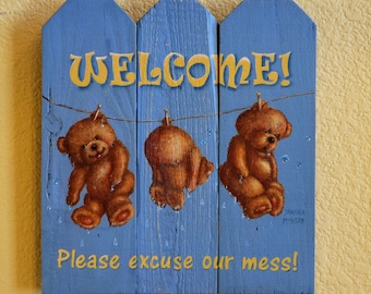 Cute welcome sign | Etsy