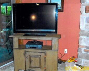 Primitive tv stand | Etsy