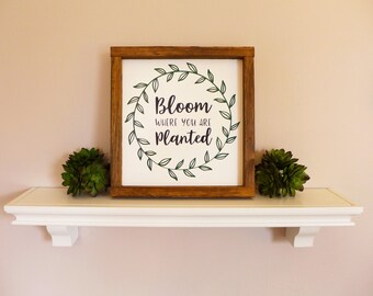Bloom where you are planted | Etsy