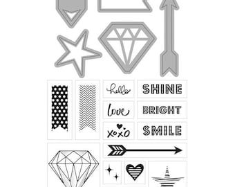 Diamond stamp | Etsy