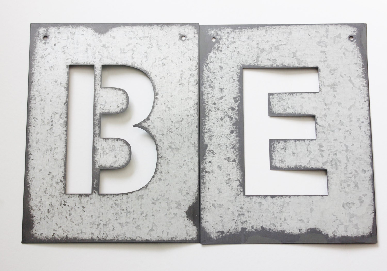 METAL LETTER STENCIL Zinc Steel Initial Home Room Decor Diy